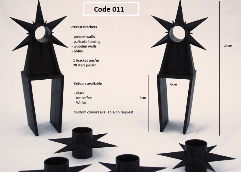 Box of 100 x Precast bracket - Rotating Security Spikes – Rola-Spikes